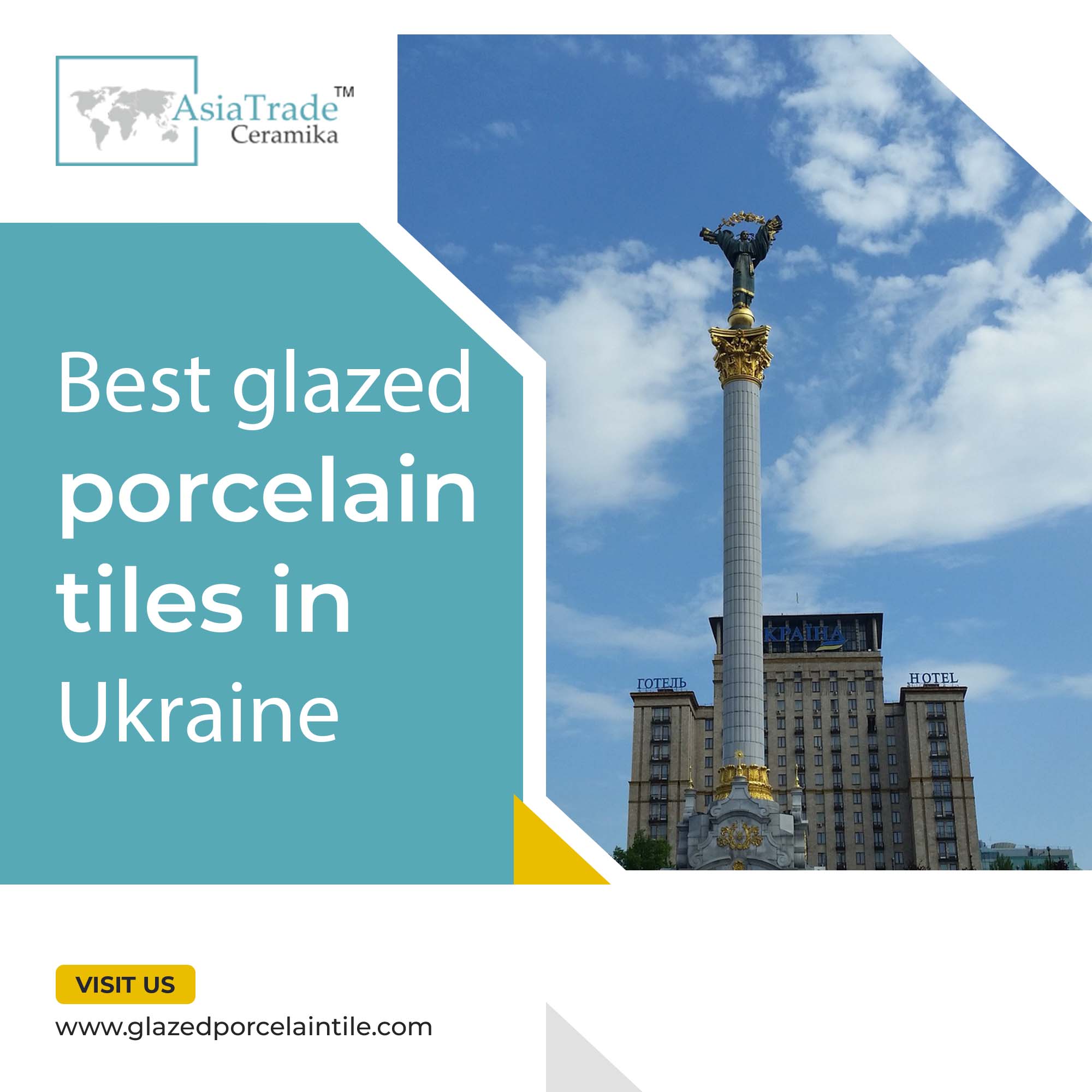 Best glazed porcelain tiles in Ukraine - AsiaTrade Ceramika LLP